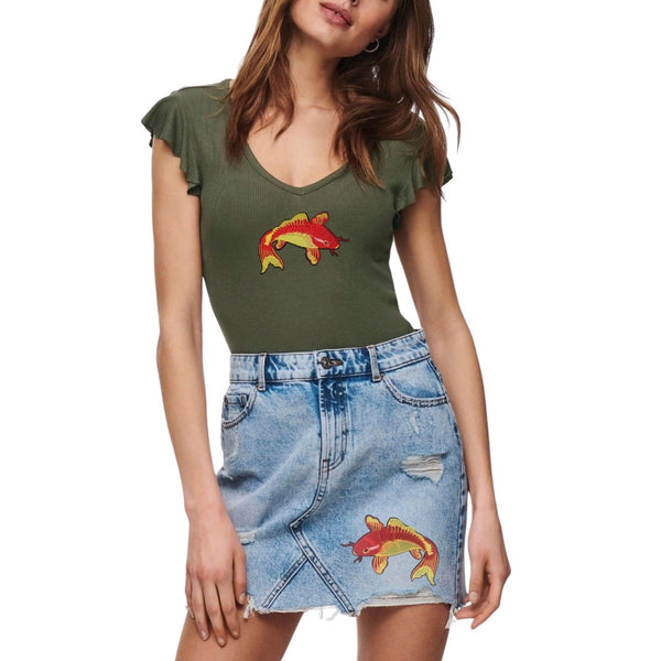 Vis Koi Karper Strijk Embleem Patch Links – MegaMooi.nl